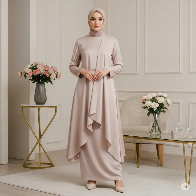 9 Outfit Gamis Kondangan Ibu-Ibu Terbaru 2025: Elegan Stylish untuk ...