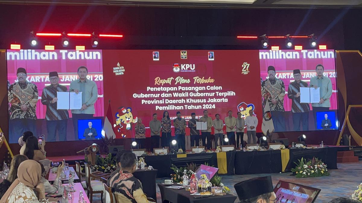 KPU Resmi Tetapkan Pramono Anung-Rano Karno Jadi Gubernur dan Wakil ...