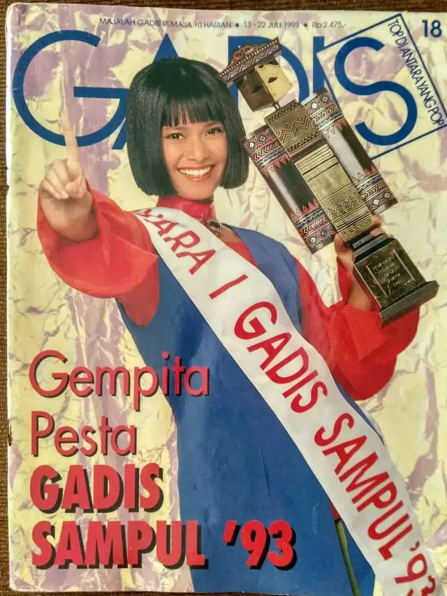 6 Potret Lawas Ersa Mayori Jadi Model Cover Majalah, Juara 1 GADIS ...