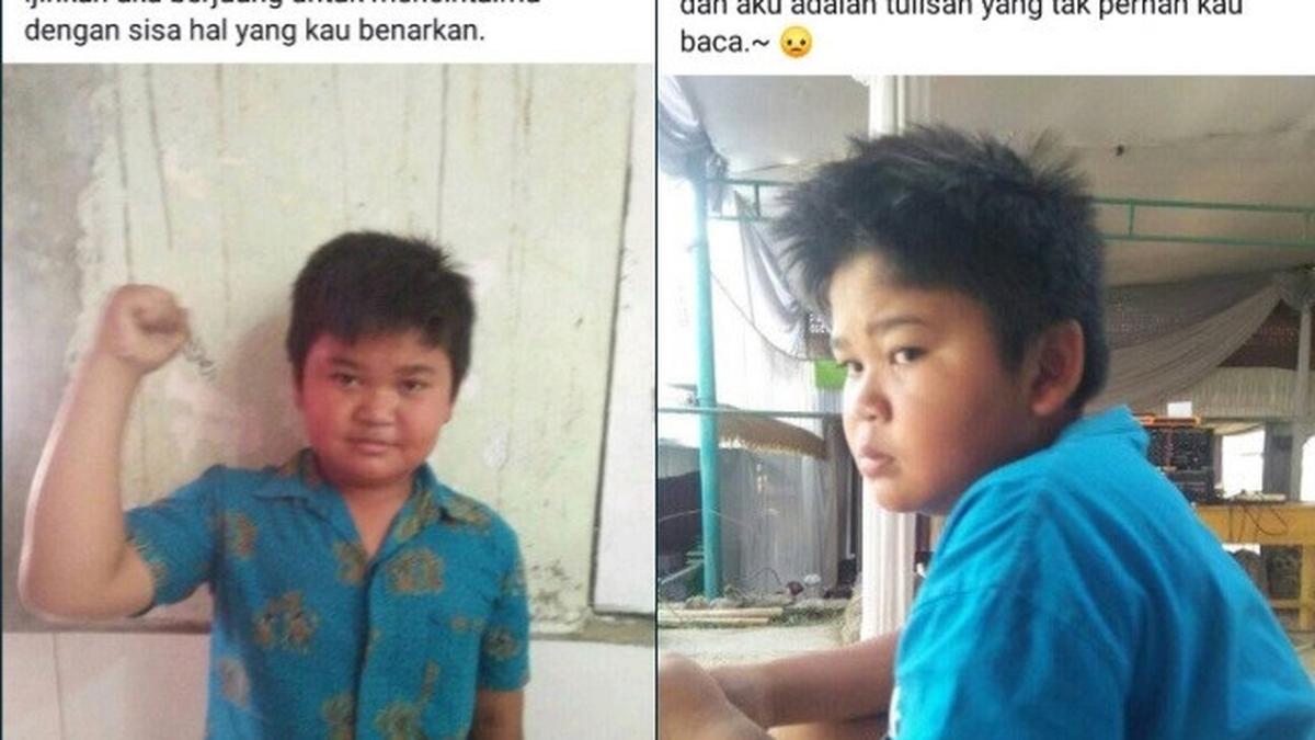 10 Status Galau Bocah Ini Curi Perhatian Warganet, Bucin Banget