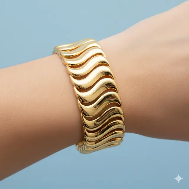 7 Gelang Emas 18 Karat Italy Model Terbaru Investasi: Kombinasi Gaya ...