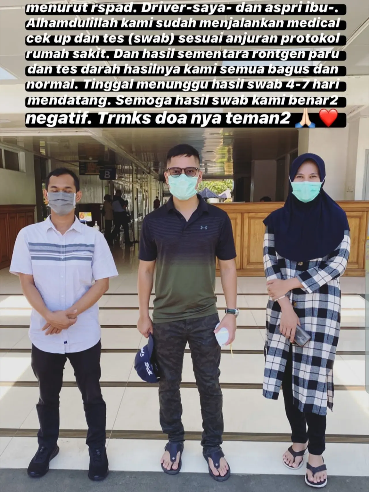 Detri Warmanto Jalani Tes Ulang Corona Covid-19, Ini Hasilnya - ShowBiz ...