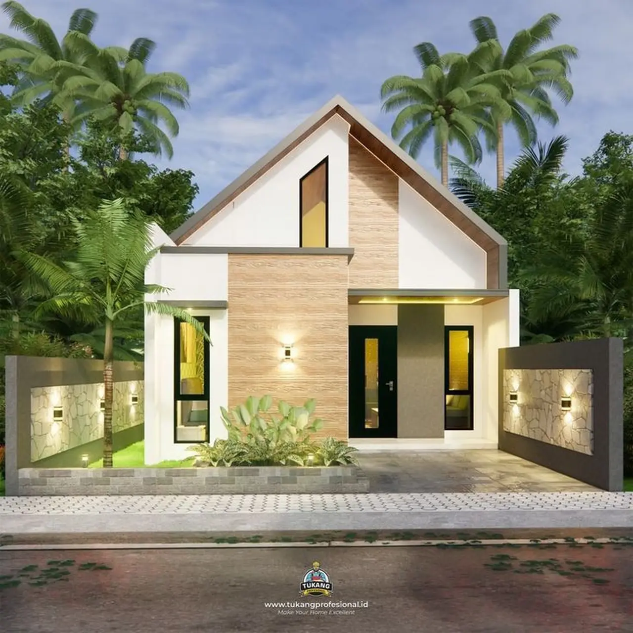 7 Ide Desain Rumah Tanpa Pagar yang Menarik, Mencolok Tapi Tetap ...