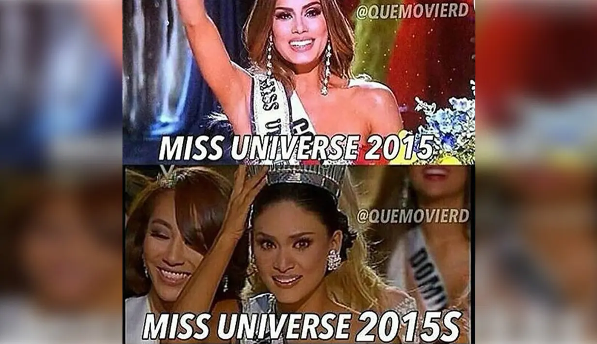 Meme Lucu Miss Universe 2015 - Foto Liputan6.com