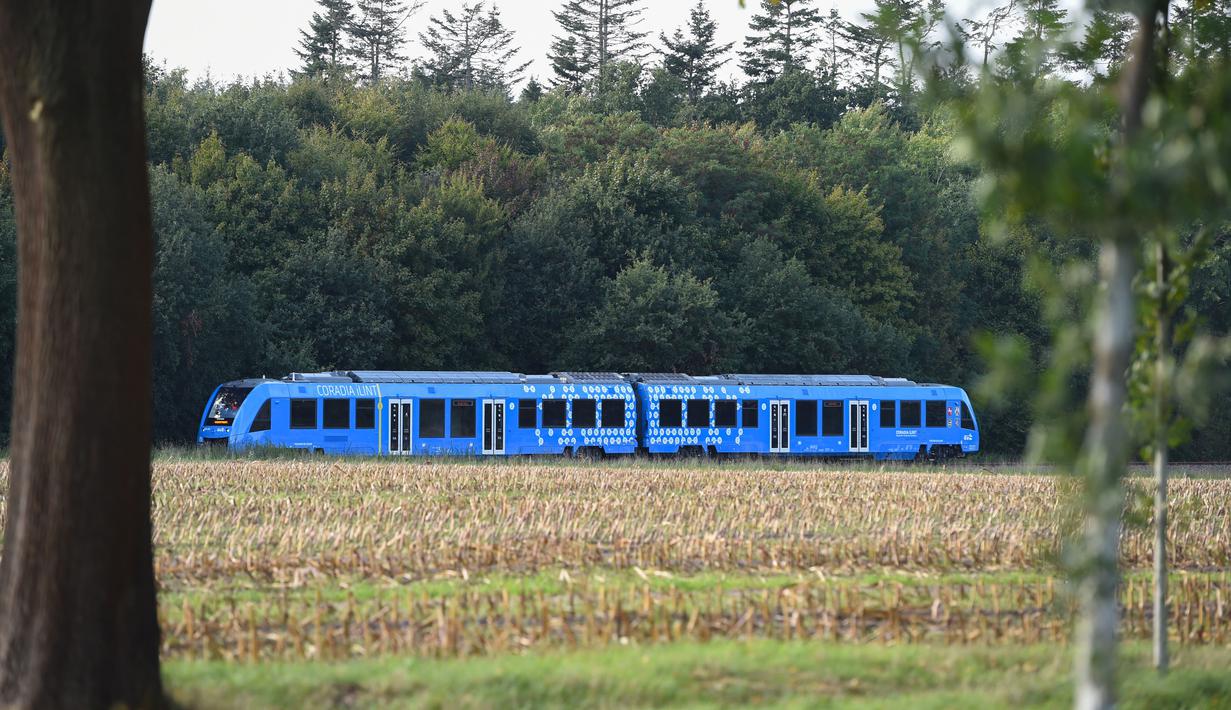 FOTO: Kereta Hidrogen Pertama Dunia Mulai Beroperasi di Jerman - Foto ...