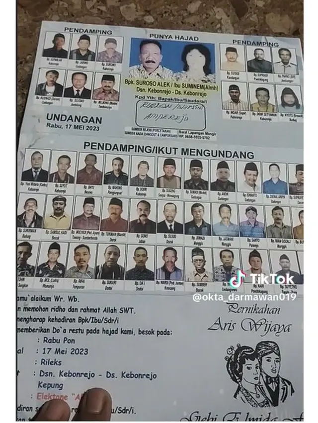 Undangan Pernikahan Ini Pajang Foto Anggota Keluarga, Bak Kertas Suara ...
