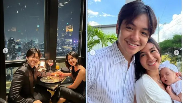 6 Potret Angga Yunanda Rayakan Ultah ke-23, Pose Momong Bayi Bareng ...