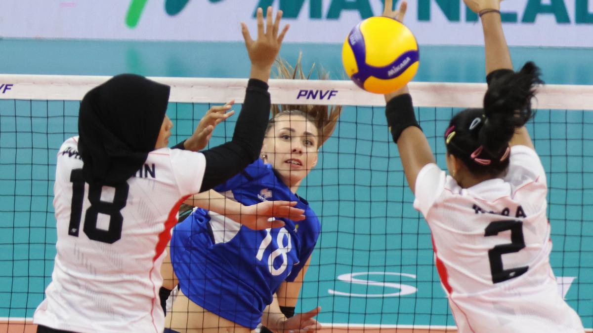 Foto: Ditaklukkan Kazakhstan, Timnas Voli Putri Indonesia Telan Kekalahan Kedua, Pintu Semifinal ...