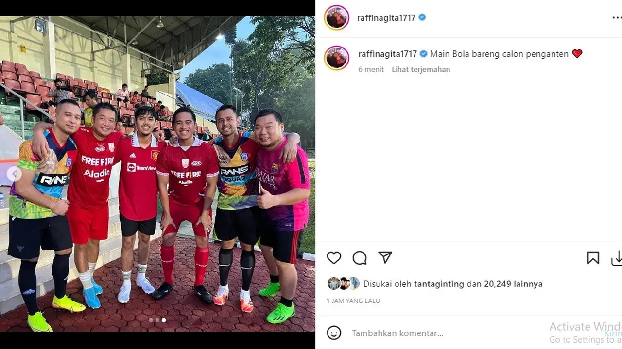 Kaesang Pangarep Main Bola Ditemani Erina Gudono, Raffi Ahmad: Bareng Calon Pengantin - ShowBiz ...