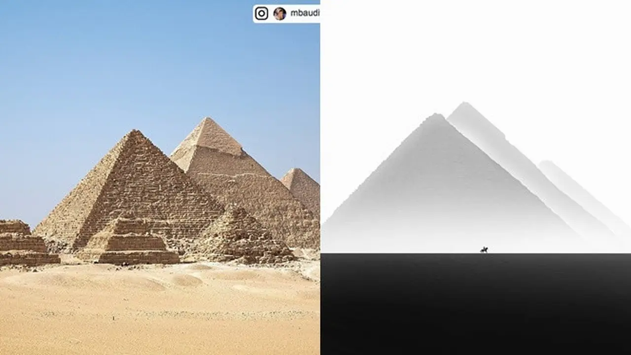 Menakjubkan, 6 Foto Piramida Giza Ini Hasilnya Diubah Jadi Efek ...