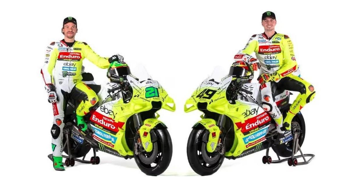 Livery Motor Balap Pertamina Enduro VR46 Racing Team Menyala, Valentino ...