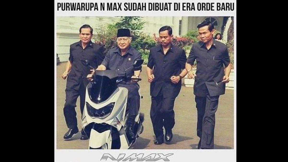 Meme Otomotif Pekan Ini: Pak Harto Ngetes NMax - Otomotif Liputan6.com