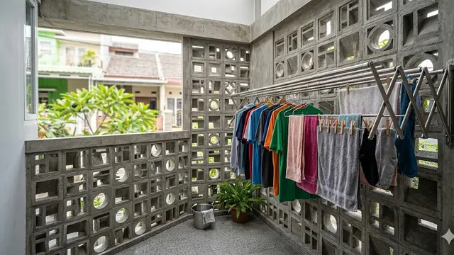 7 Desain Dinding Semi Terbuka untuk Tempat Jemur Sempit, Tampilan ...