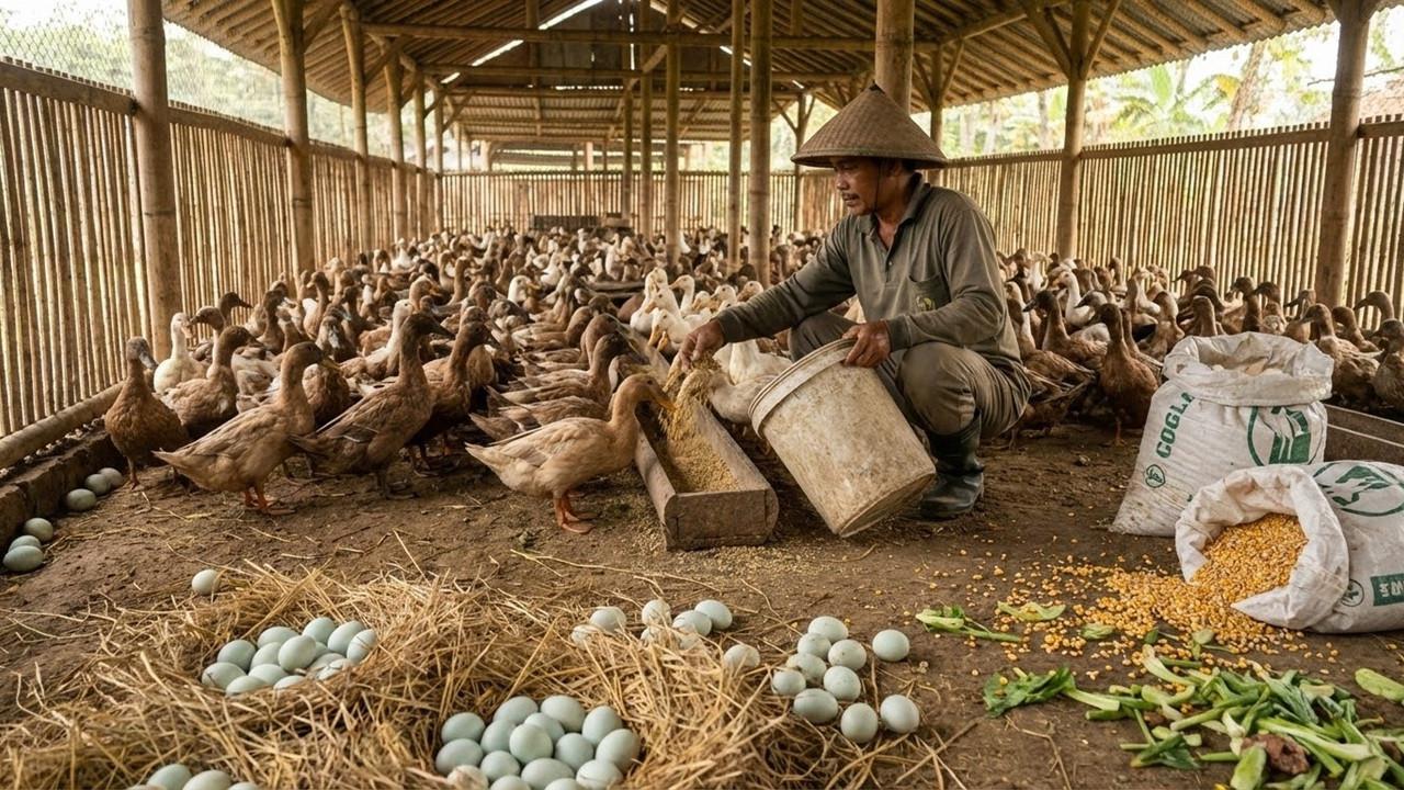 7 Rahasia Pakan Bebek Petelur agar Telur Besar dan Tebal, Cocok untuk ...