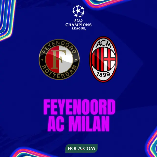 Link Live Streaming Liga Champions di Vidio Malam Ini: Feyenoord Vs AC Milan - Dunia Bola.com