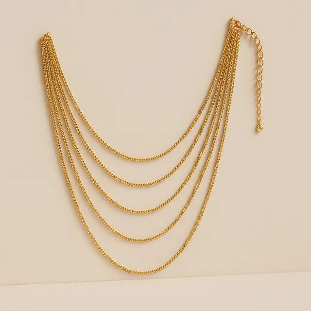 8 Model Kalung Rantai Emas Panjang, Tampil Mewah dan Elegan untuk ...