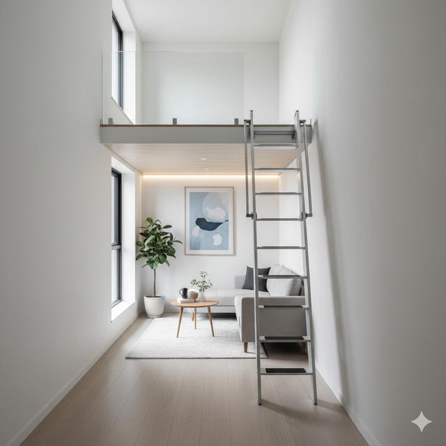6 Model Tangga Lipat Mezzanine untuk Ruang Sempit, Desain Praktis yang ...