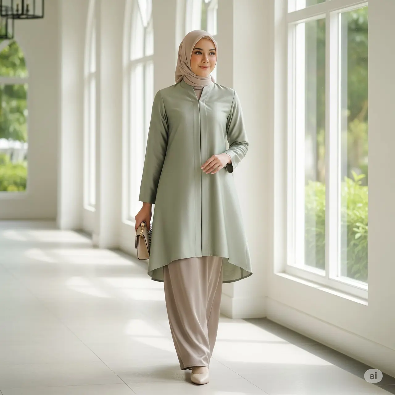 7 Inspirasi Kebaya Muslim Modern Rok Satin Panjang, Tampil Anggun dan ...