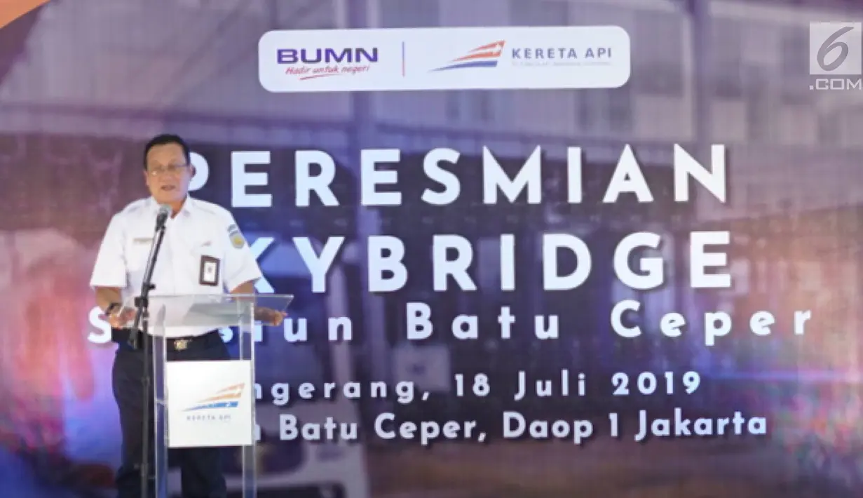 FOTO: KAI Resmikan Fasilitas Skybridge Stasiun Batu Ceper - Foto ...