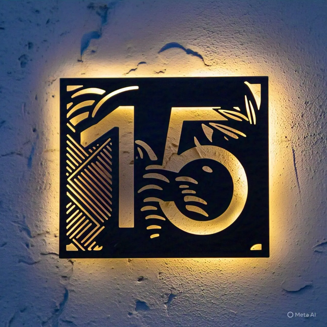 9 Model Nomor Rumah Terbaru Unik dan Estetik, Percantik Tampilan depan ...