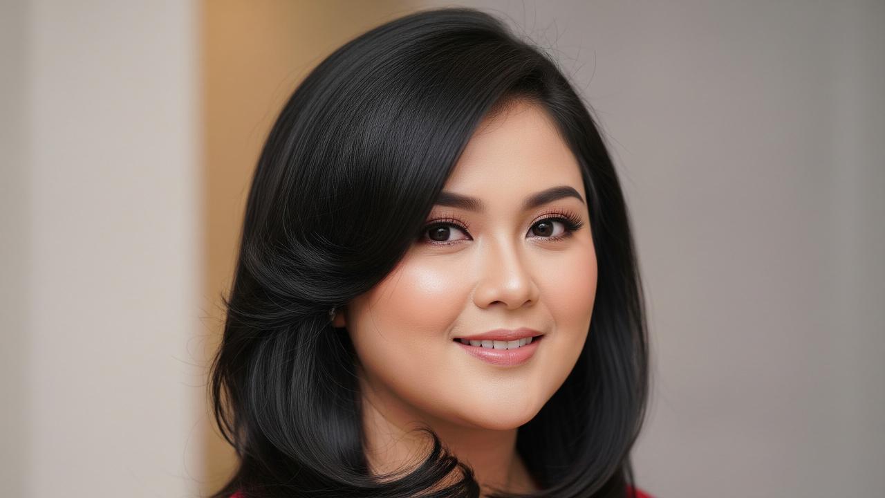 7 Model Rambut Wanita Panjang untuk Wajah Bulat dan Pipi Tembam agar ...