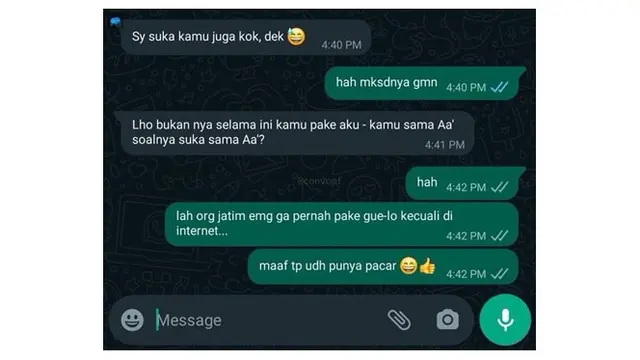 10 Chat Netizen saat Dapat Penolakan Halus Ini Bikin Elus Dada - Hot Liputan6.com
