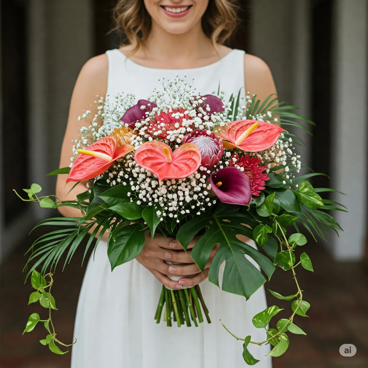 10 Inspirasi Buket Bunga Pengantin Bernuansa Tropis, Segar dan Eksotis ...