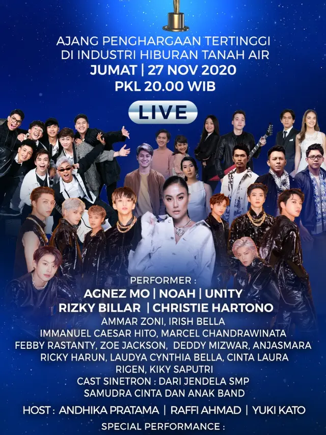 Penampilan Agnez Mo dan Para Bintang Sinetron Favorit SCTV Buka Acara ...