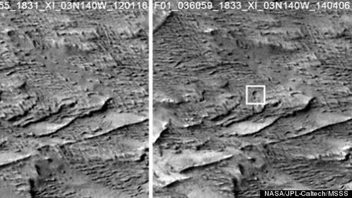 Le robot de la NASA Mars capture Aurora - Le derniere heure