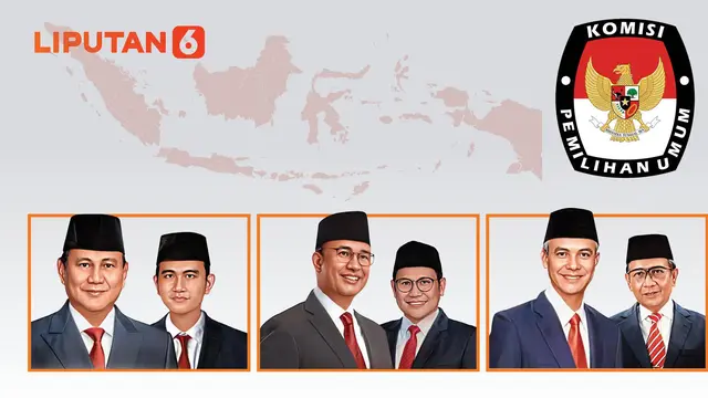 Infografis Prabowo-Gibran Menang 1 Putaran Pilpres 2024 dan PDIP Juara ...