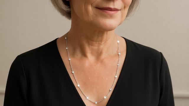 7 Model Kalung Rantai Panjang Buat Orang Tua 50 Tahun, Tampil Elegan