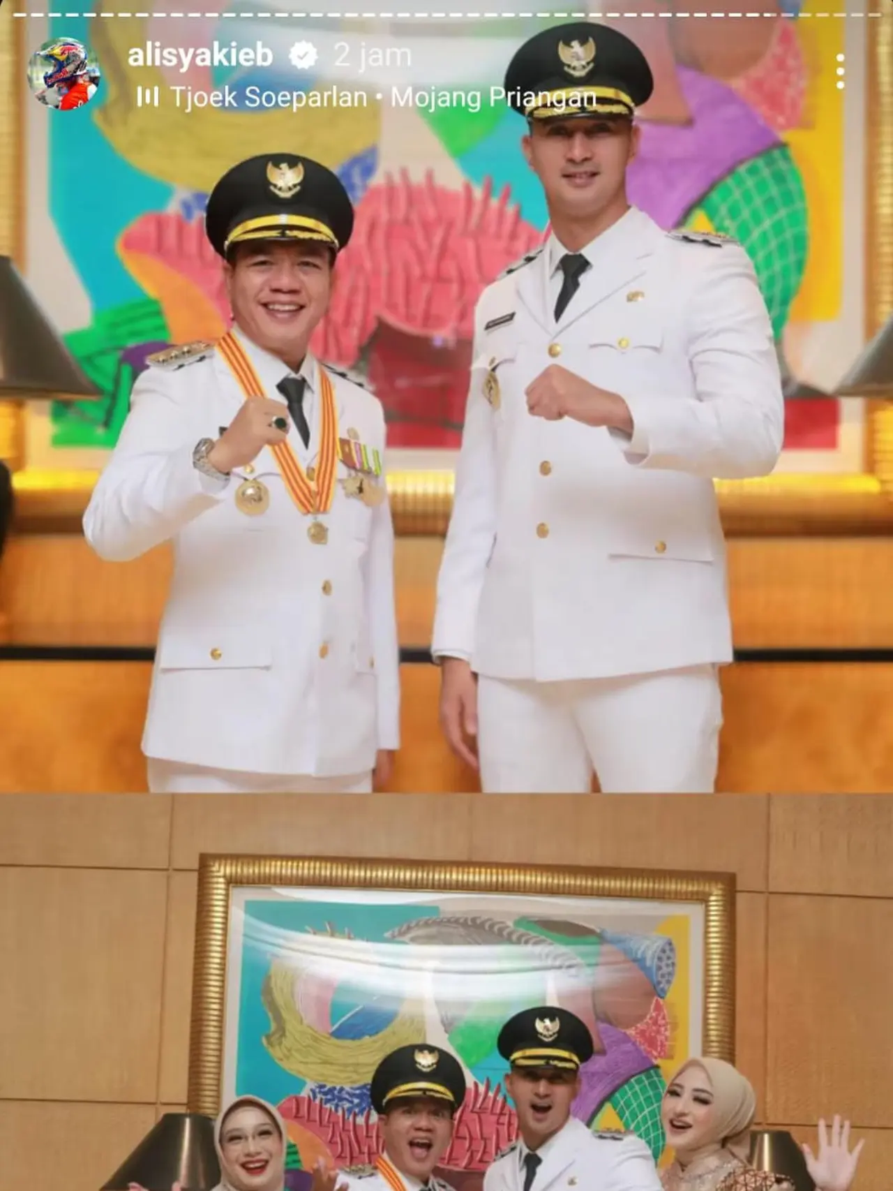 Resmi Jadi Wakil Bupati Bandung, 5 Potret Ali Syakieb Kenakan Seragam ...