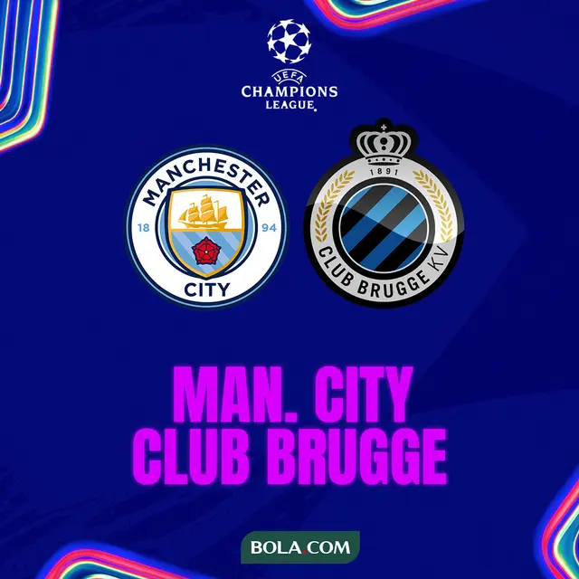 Prediksi Liga Champions Man City Vs Club Brugge: Final Kepagian Pasukan ...