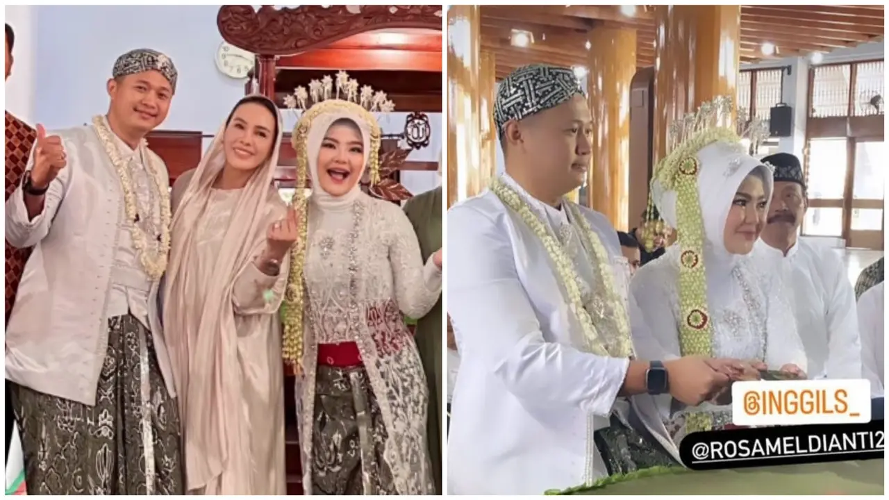 6 Potret Pernikahan Rosa Meldianti dengan Pilot, Fitri Salhuteru Hadiri ...