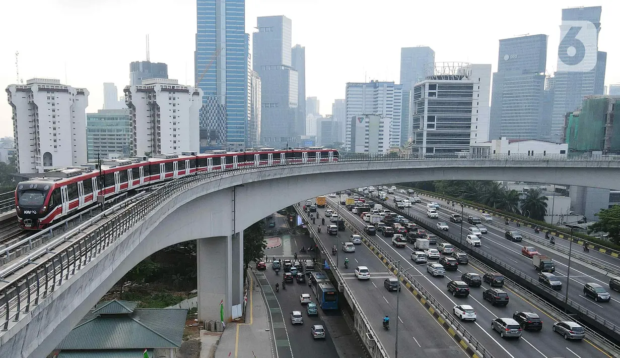 Disebut Salah Desain, Begini Penampakan Jembatan Lengkung LRT Jabodebek ...