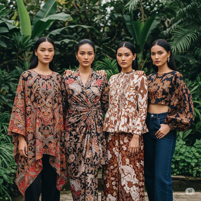 10 Model Baju Batik Wanita Lengan Panjang Terbaru 2025, Lengkap dengan ...