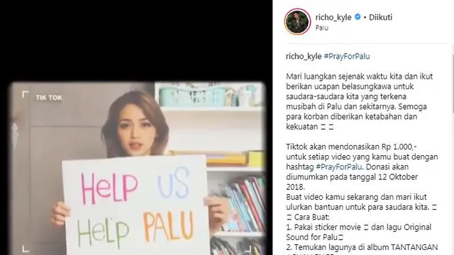 Jessica Iskandar dan Kekasihnya Buat Video Unik Galang Dana Untuk Gempa ...