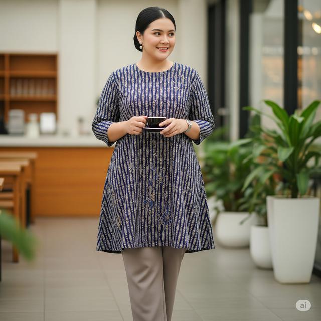 7 Model Batik Plus Size yang Bikin Percaya Diri Naik Tinggi, Cocok ...
