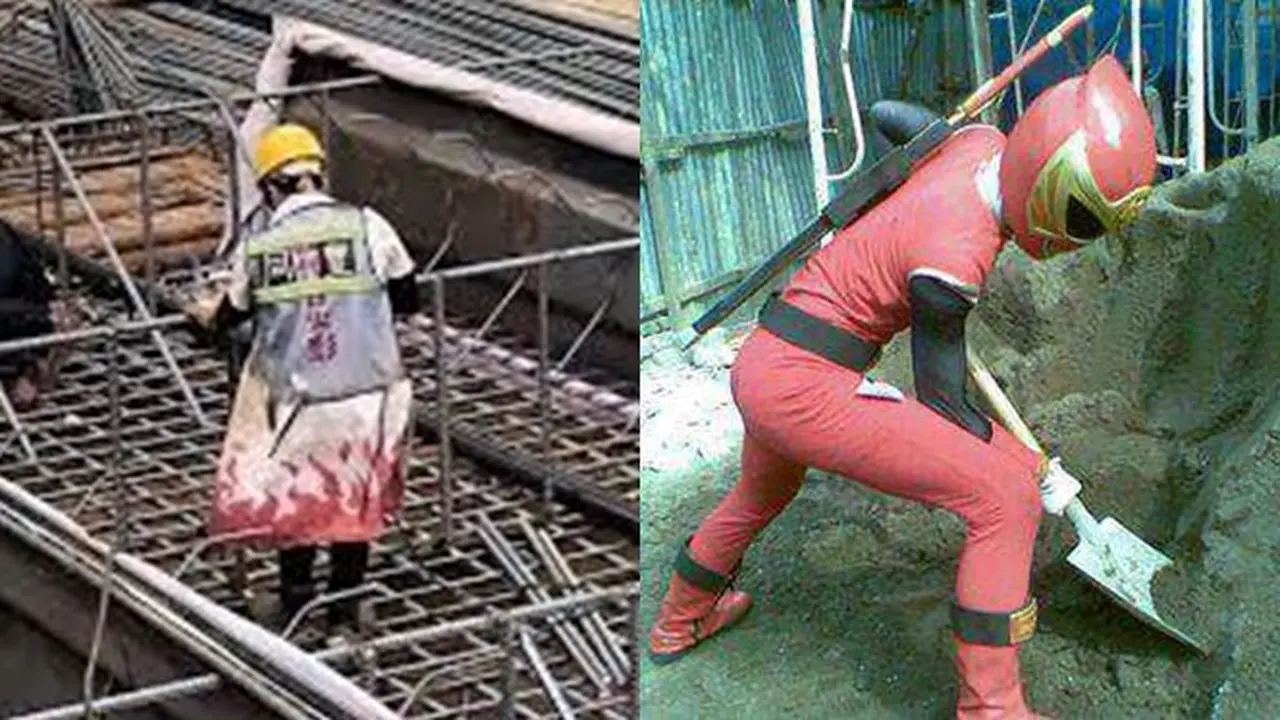 6 Kostum Kuli Bangunan saat Bekerja Ini Anti-Mainstream, Kocak - Hot ...