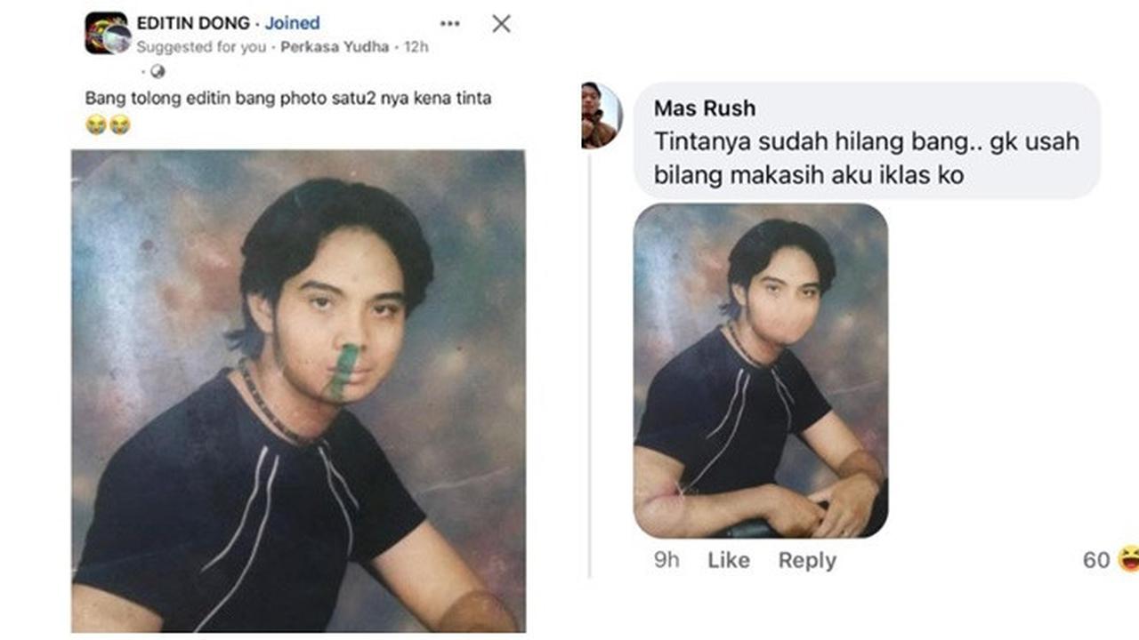 Pria Ini Ingin Fotonya Diedit Karena Kena Tinta, 5 Hasil Editan ala ...