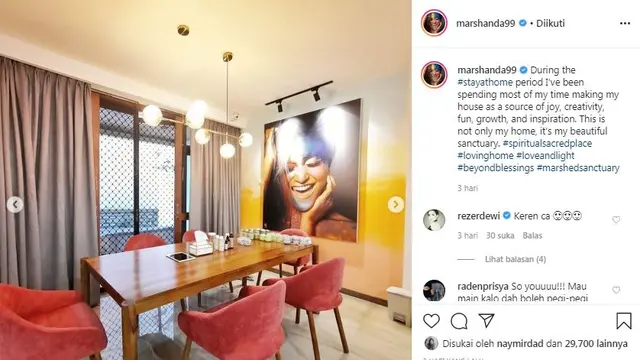 Warna-warni Ruang Tamu di Rumah Baru Marshanda, Ramai Tanpa Banyak ...