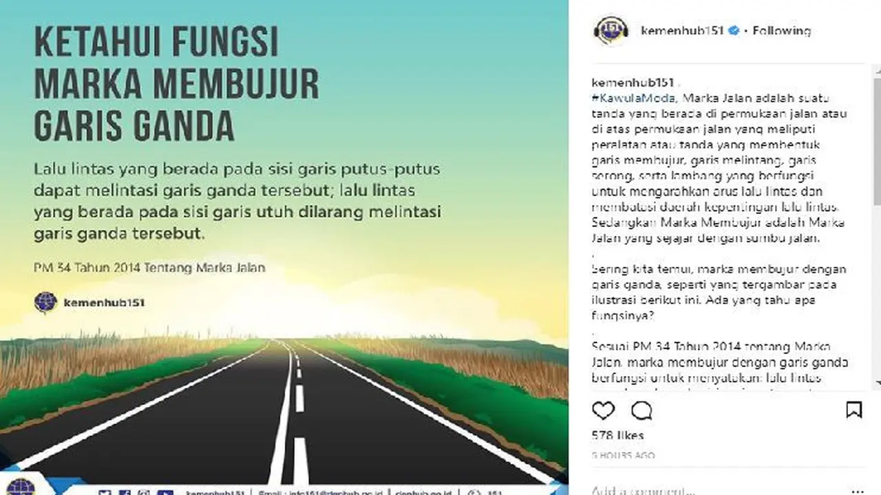 Penting, Ini Fungsi Markah Jalan Garis Ganda di Jalan Raya - Otomotif ...