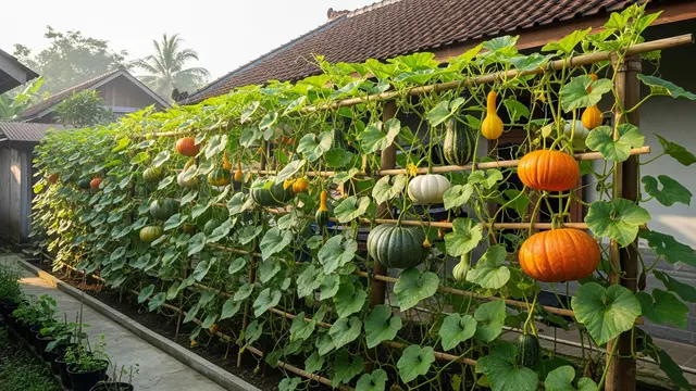 7 Inspirasi Pagar Hidup dari Tanaman Labu yang Unik dan Produktif, Jadi ...