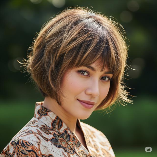 7 Potongan Shaggy Layer Pendek untuk Rambut Tipis, Tampil Awet Muda ...