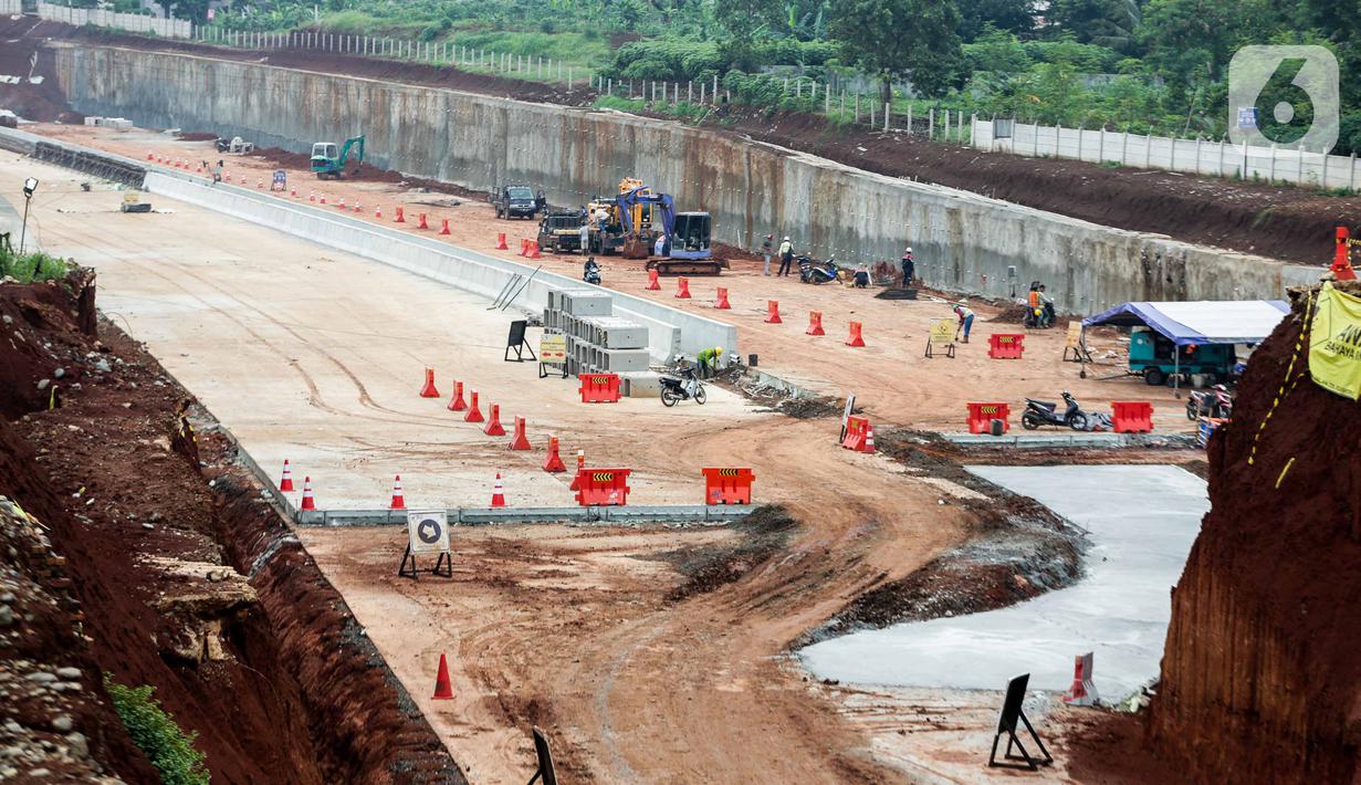FOTO: Memantau Pembangunan Ruas Tol Cinere-Serpong - Foto Liputan6.com