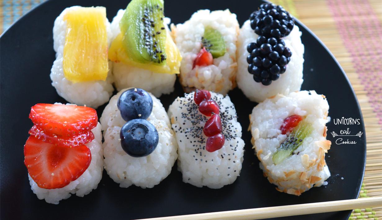 Frushi: Fruit Sushi Super Lezat Pas Untuk Pencuci Mulut - Photo Fimela.com