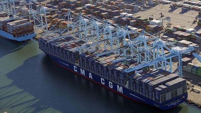 Kapal Kontainer Terbesar di Dunia Bakal Berlabuh di AS - Global Liputan6.com