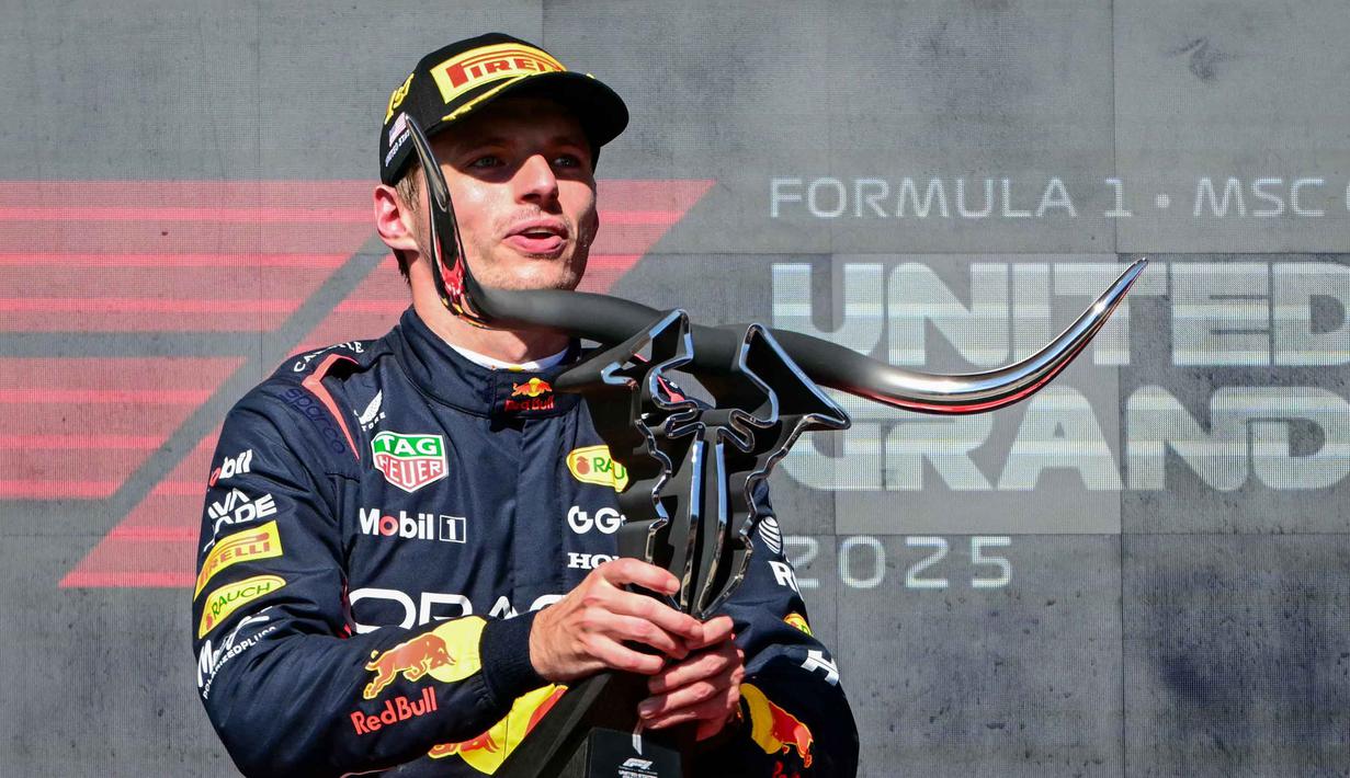 Kuasai F1 GP Amerika Serikat 2025, Max Verstappen Jaga Ambisi Raih ...