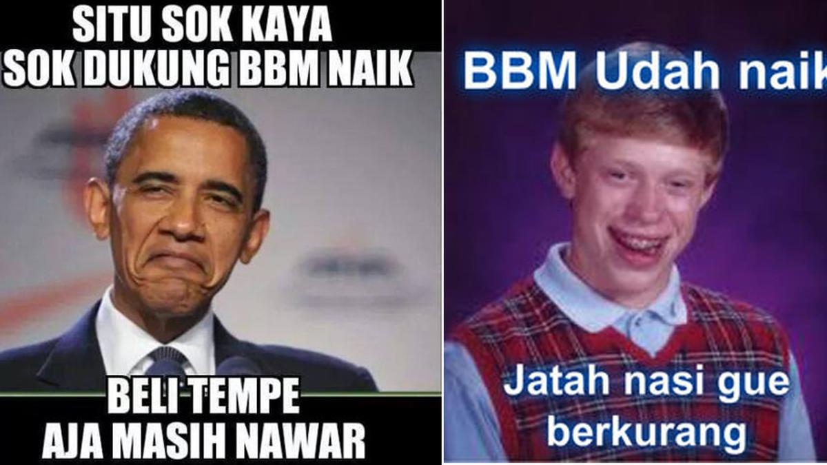 Meme-meme Kenaikan BBM Naik yang Paling Kreatif