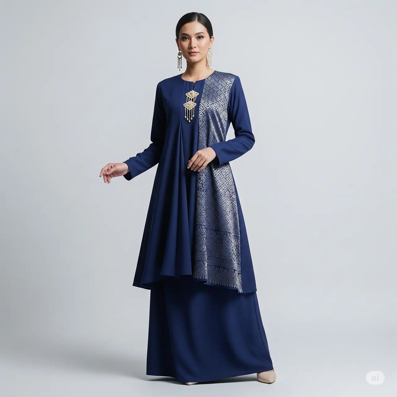 9 Model Baju Tenun Kombinasi Kain Polos, Panduan Lengkap untuk Gaya ...